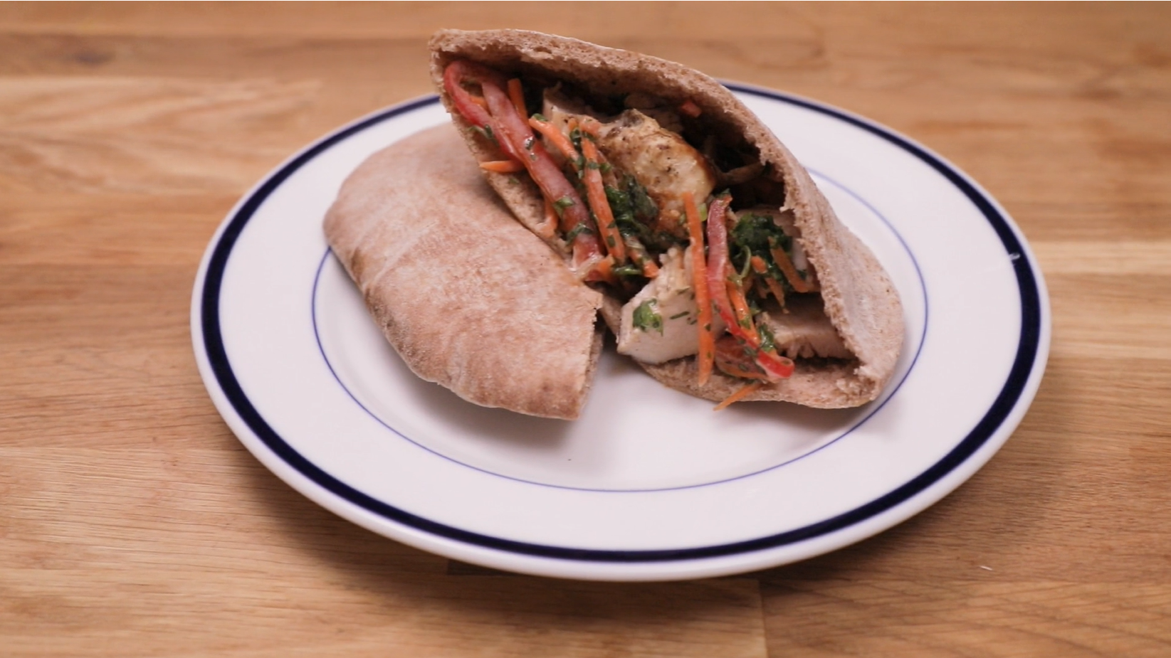 Grilled Chicken Pita With Asian Slaw | Springer Mountain Farms