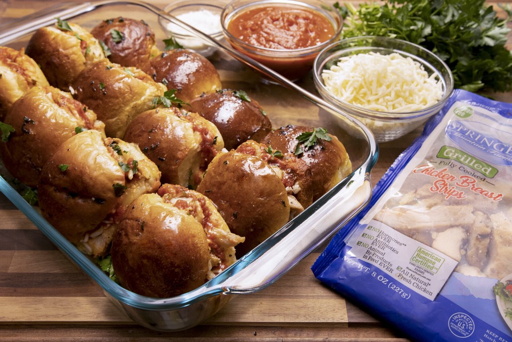 Easy Chicken Parmesan Sliders | Springer Mountain Farms