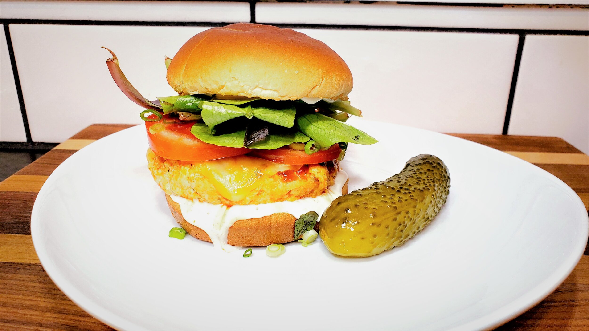 Buffalo Chicken Burger | Springer Mountain Farms