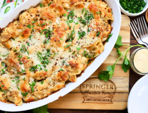 French Onion Chicken Stuffed Pasta Shells | Springer Mountain Farms