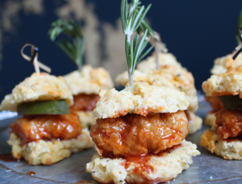 Mini Hot Honey Chicken Biscuits | Springer Mountain Farms