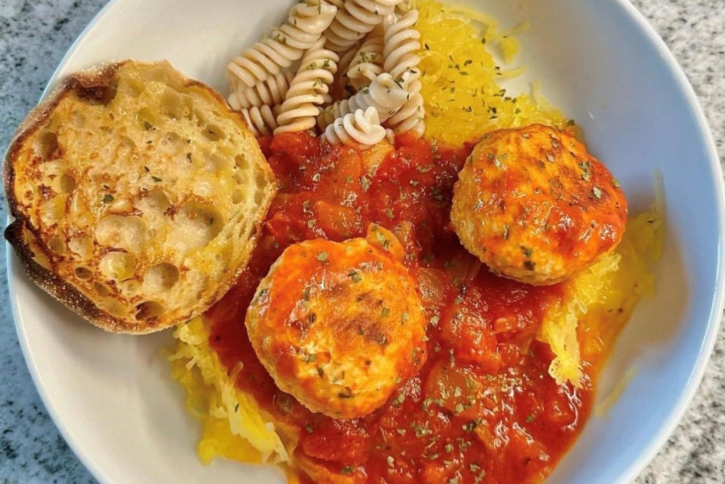 Parmesan Chicken Meatball Power Bowl | Springer Mountain Farms